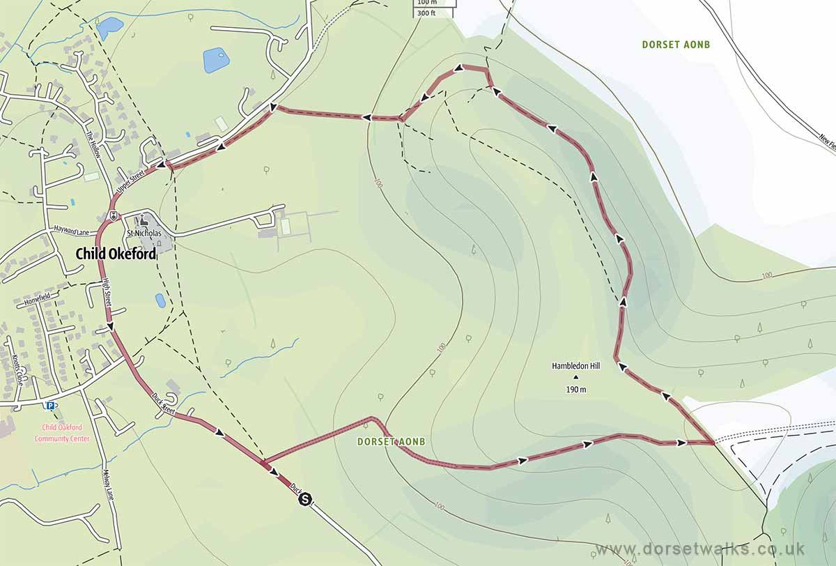 Hambledon Hill Walk - 2.7 miles Iron Age Hill Fort - Dorset Walks