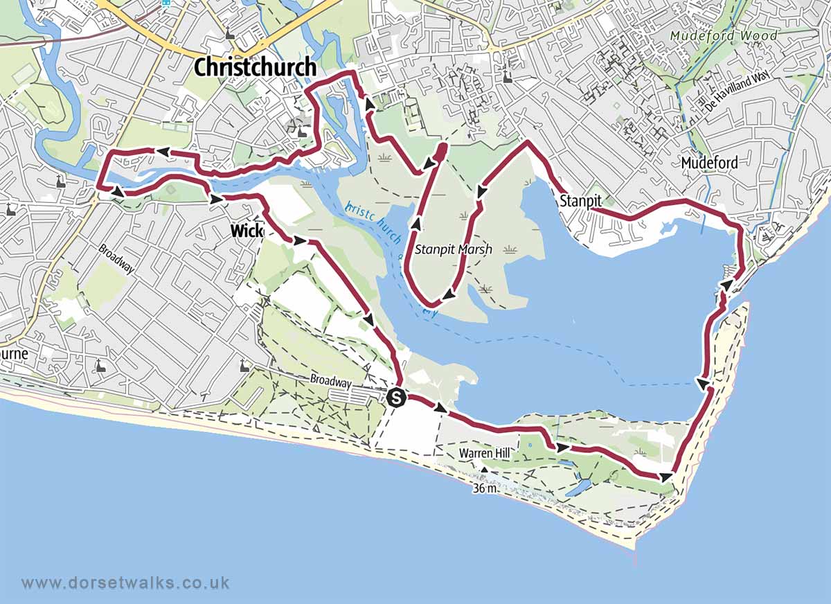 The Best Hengistbury Head Walks | GPS Maps | Dorset Walks